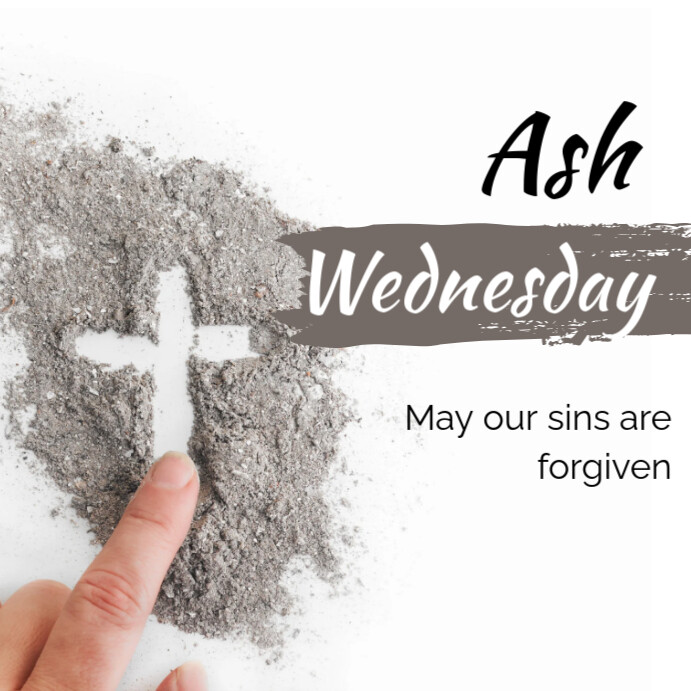 Copy of SIMPLE ASH WEDNESDAY INSTAGRAM POST | PosterMyWall