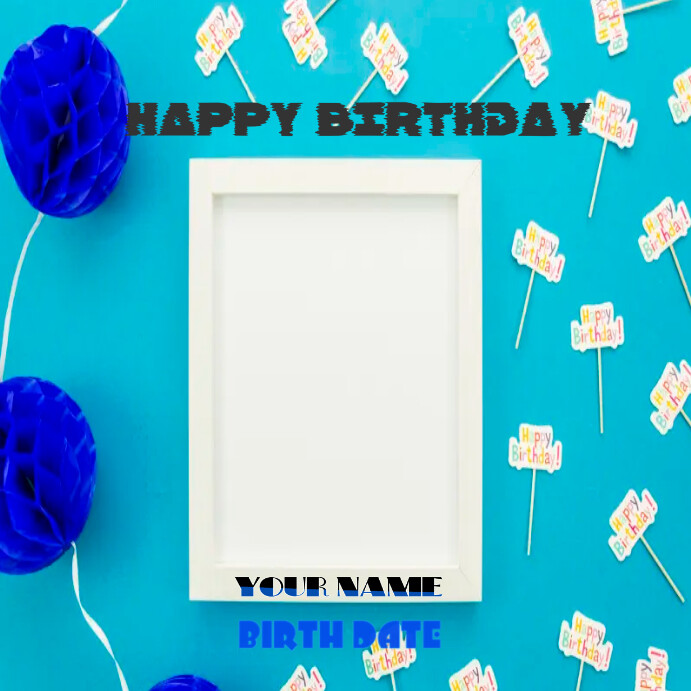 Modèle Simple Birthday Posters | PosterMyWall