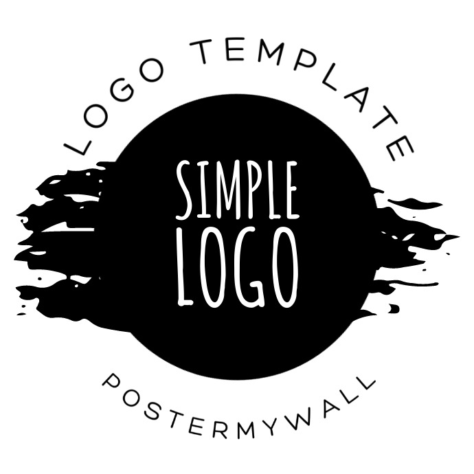 Simple Black Transparent Logo Template | PosterMyWall