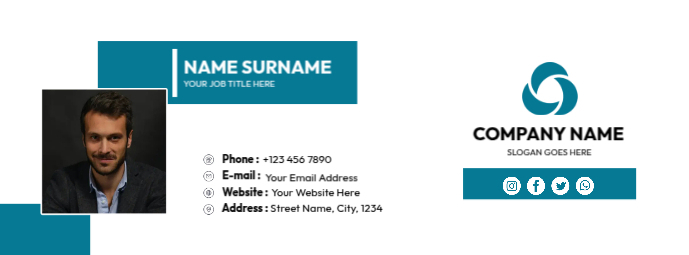 Simple Business Signature Template | PosterMyWall