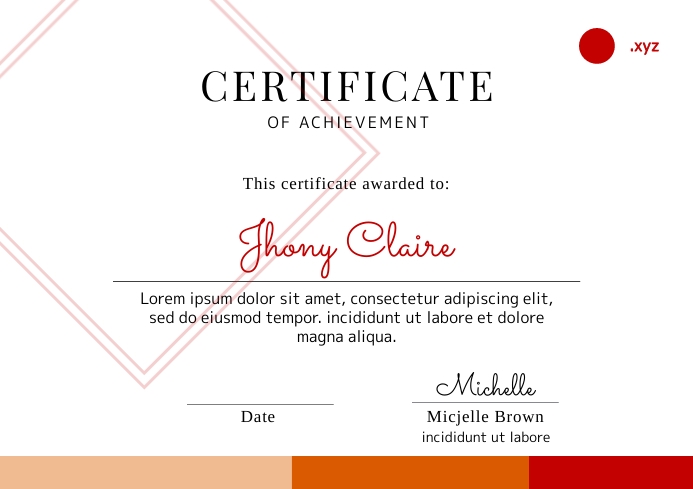 Simple Certificate template | PosterMyWall