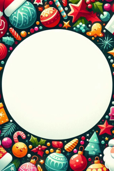 Simple Christmas Blank Poster Template | PosterMyWall