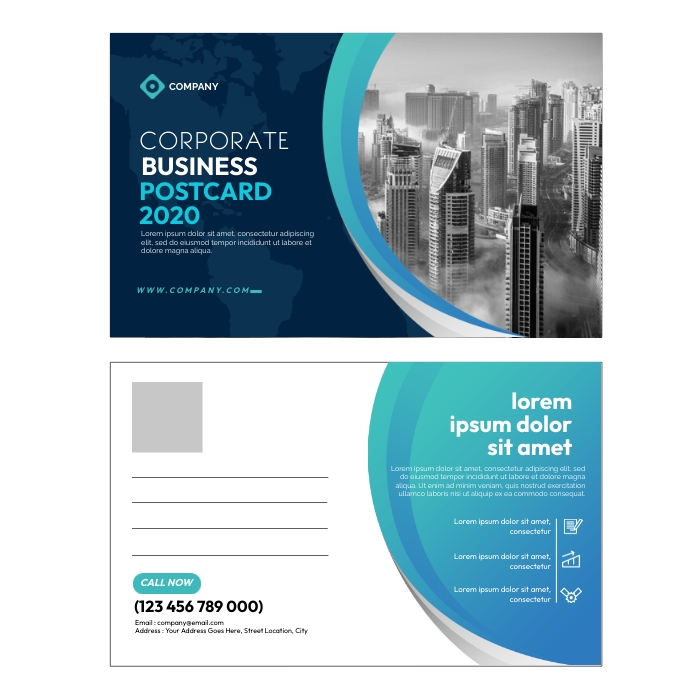 Simple Design Corporate Business Calling Card Template | PosterMyWall