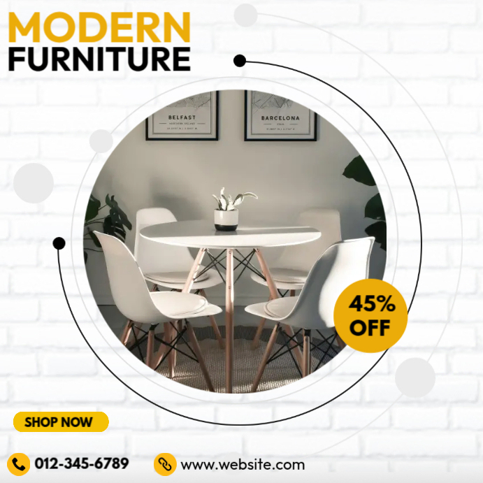 Simple Furniture Template | PosterMyWall