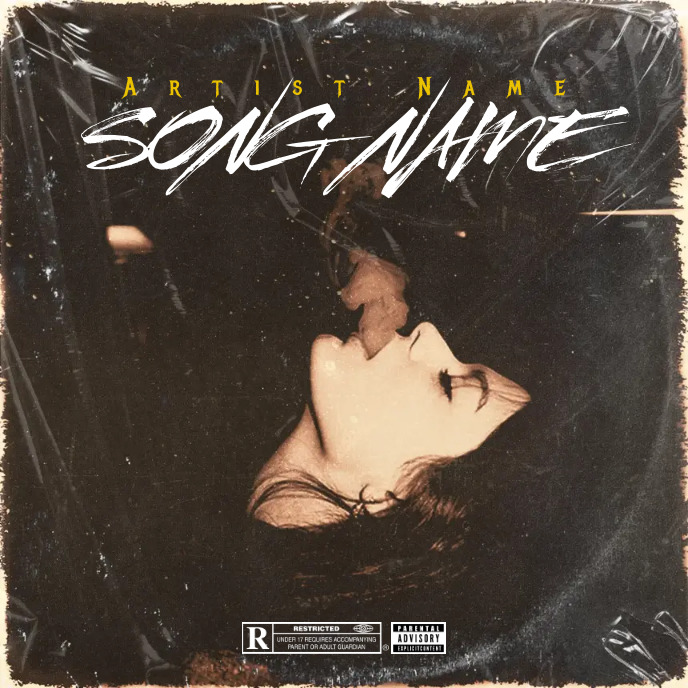 Modèle Simple Fille Album Couverture Art Piège Mixtape Rap | PosterMyWall