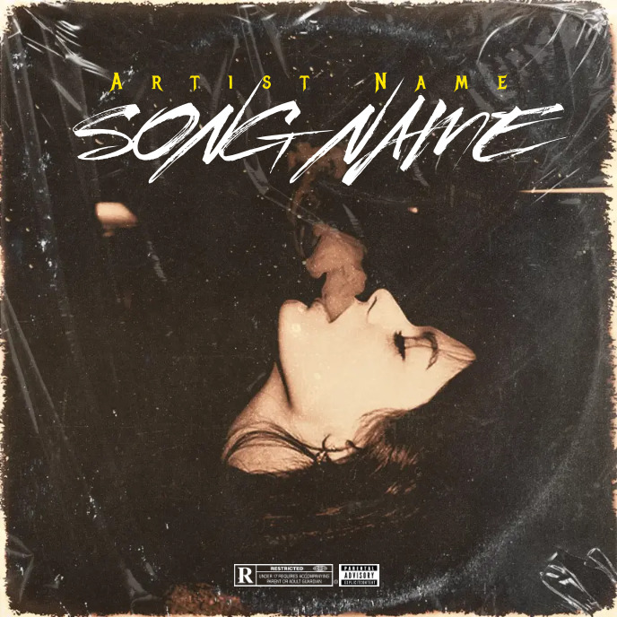 Modèle Simple Fille Album Couverture Art Piège Mixtape Rap | PosterMyWall