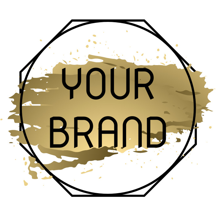 Simple Gold Transparent Logo Template | PosterMyWall