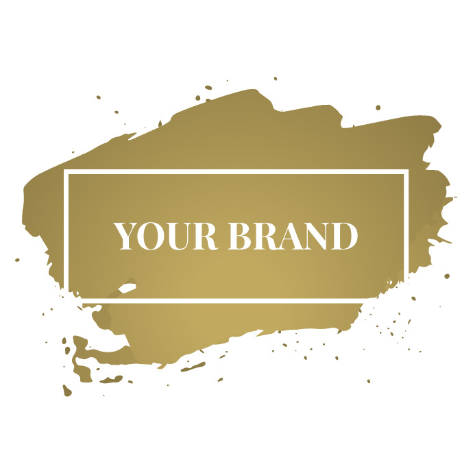 Simple Gold Transparent Logo Template | PosterMyWall