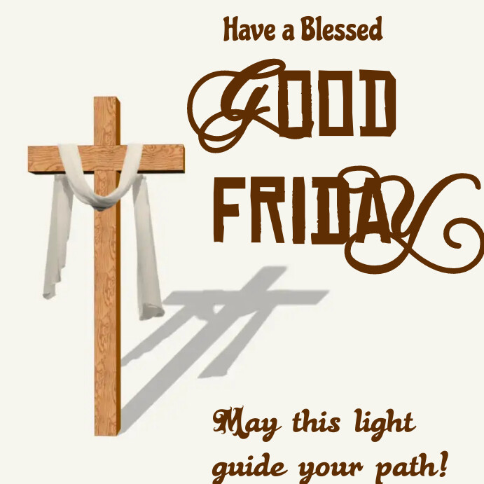 Simple Good Friday flyer Template | PosterMyWall