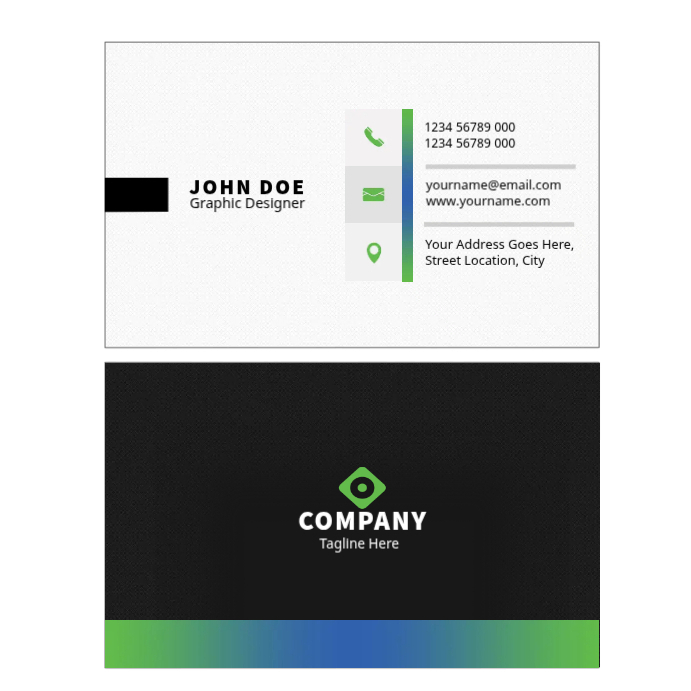 Simple Gradient Design Professional PostCard Template | PosterMyWall