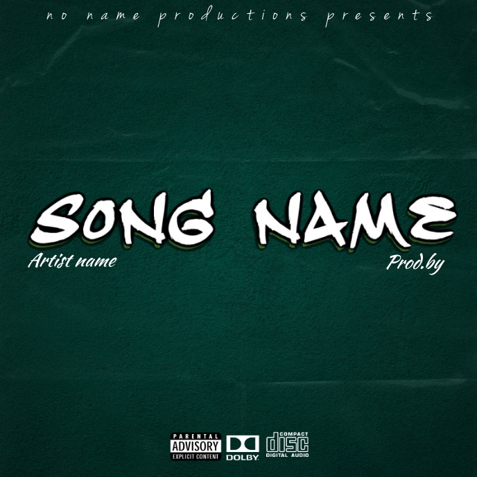 Simple grungy texture album cover template (1 | PosterMyWall