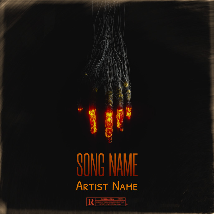 Simple hand Album Cover art trap mixtape rap Template | PosterMyWall