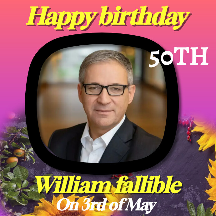 Simple happy birthday template | PosterMyWall