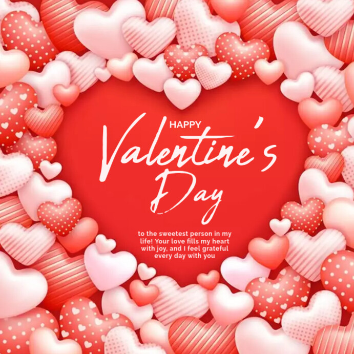 Simple Happy Valentine's Day Design | PosterMyWall