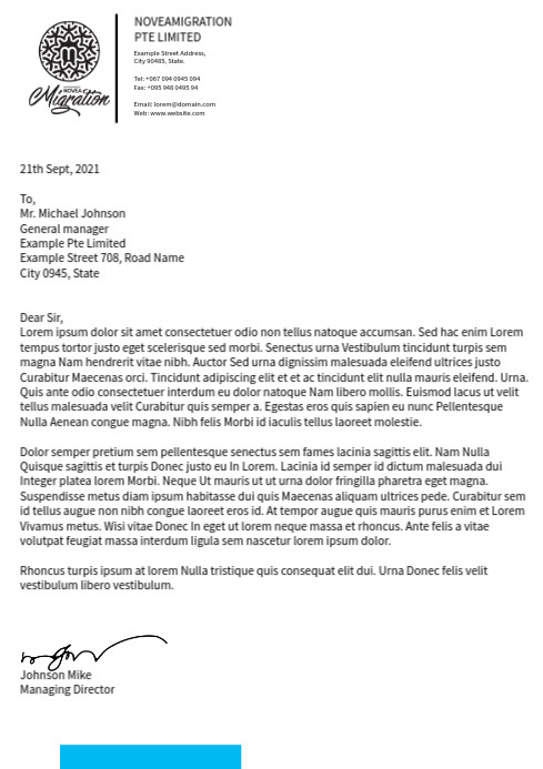 Simple Head Letter Template | PosterMyWall