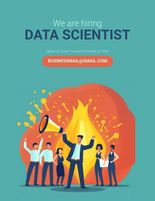 Simple Hiring Flyer Template | PosterMyWall