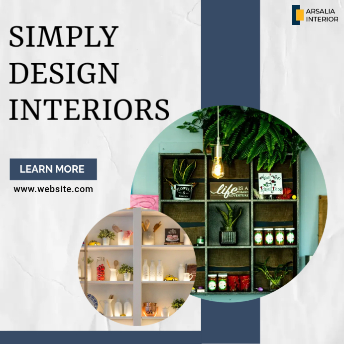 Simple Interior Design Template | PosterMyWall