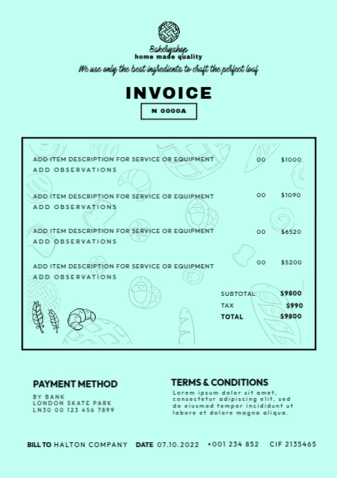 Copy of Food Invoice Flyers | PosterMyWall