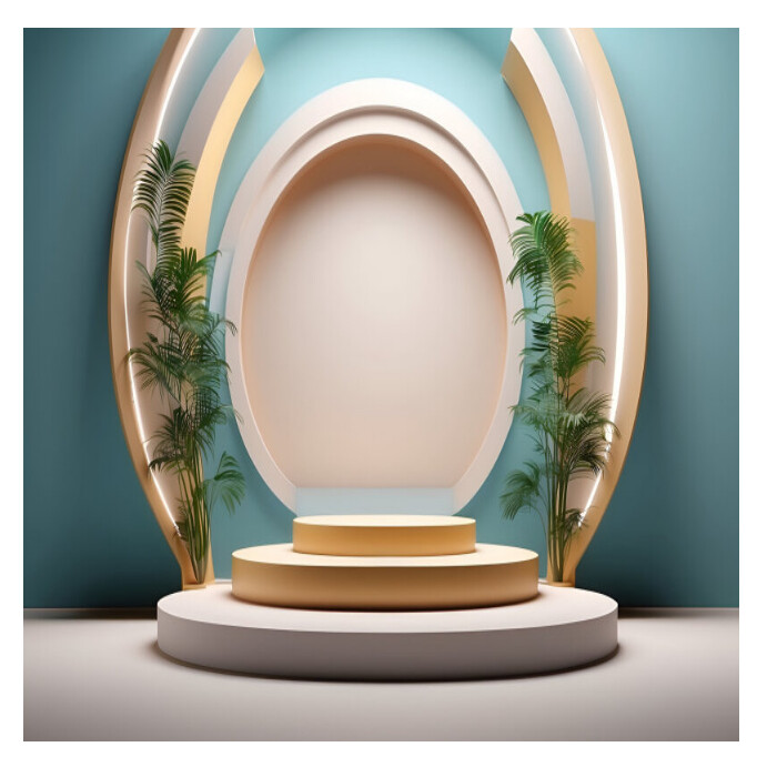 Simple lovely podium for events and Christmas Template | PosterMyWall