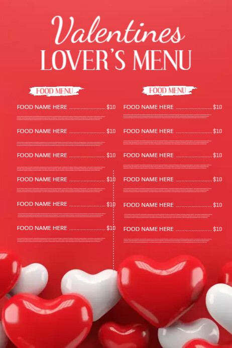 Simple Menu Template | PosterMyWall