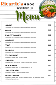 Simple Menu Poster Template | PosterMyWall