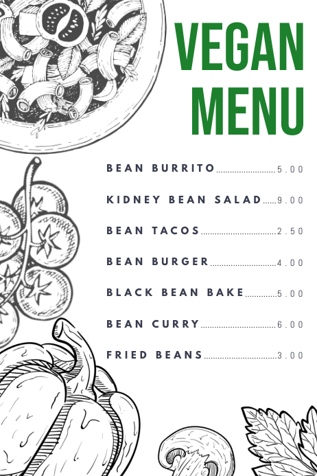 Simple Menu Template | PosterMyWall