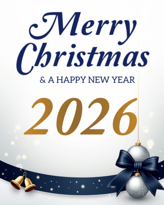 Copy of Simple Merry christmas card design | PosterMyWall