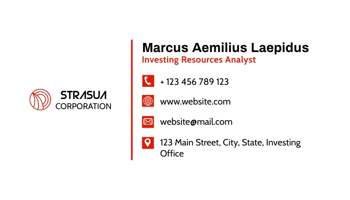 simple minimal spartan business card template | PosterMyWall