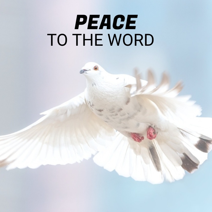 Copy of Simple Minimalist Instagram Post Peace Quote | PosterMyWall