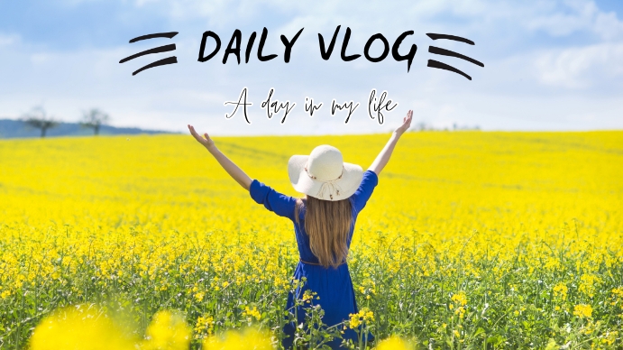 Copy of simple Modern Daily Vlog YouTube Thumbnail | PosterMyWall