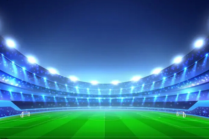 Simple Modern Gradient Football stadium Arena Template | PosterMyWall