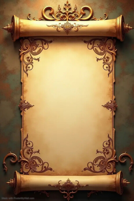Simple Modern Paper Scroll Template | PosterMyWall