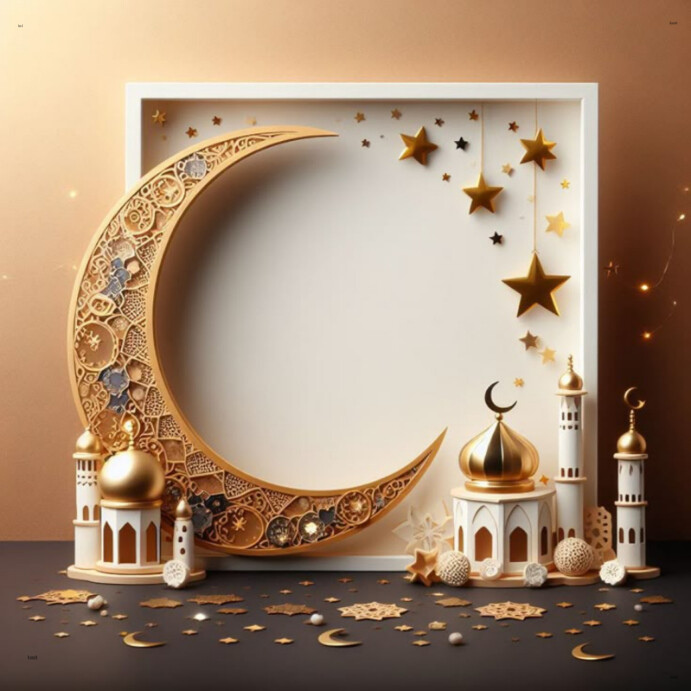 Simple Modern Ramadan Crescent Template | PosterMyWall
