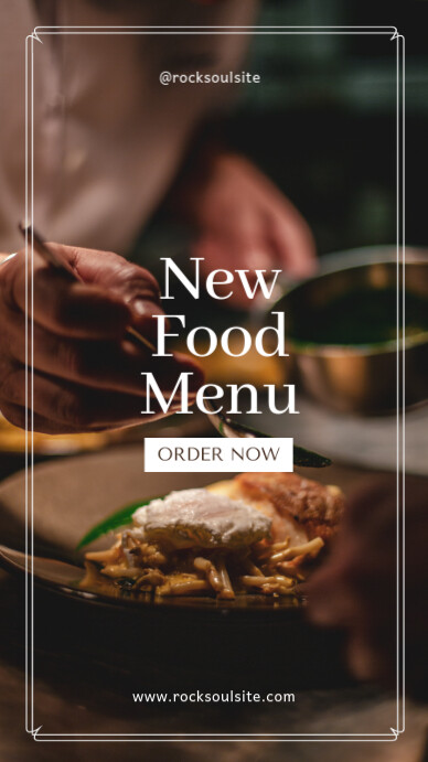 Copy of Simple Photo Modern Minimalist New Food Menu Promo Instagram ...