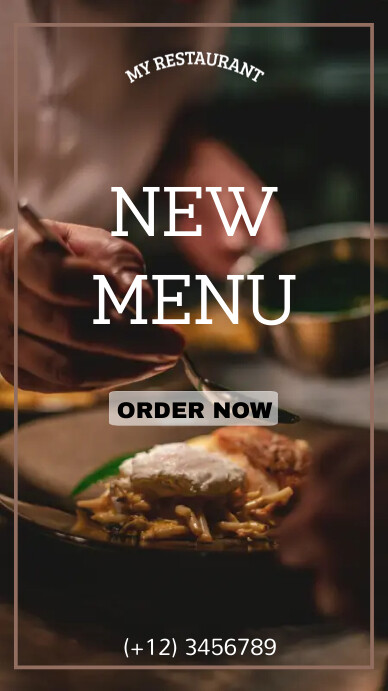 Simple Photo Modern Minimalist New Food Menu Template | PosterMyWall