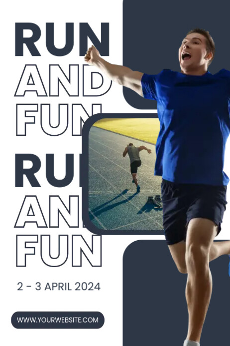SImple Run Fun Flyer Template | PosterMyWall