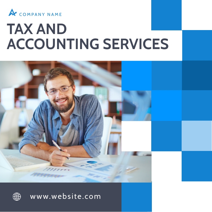 simple tax and accounting services instagram Template | PosterMyWall
