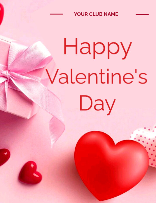 Copy of simple valentine's day template | PosterMyWall