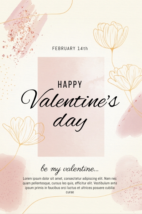 simple valentine card Template | PosterMyWall