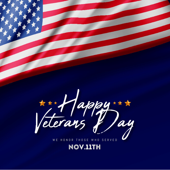 Simple Veterans Day Template | PosterMyWall