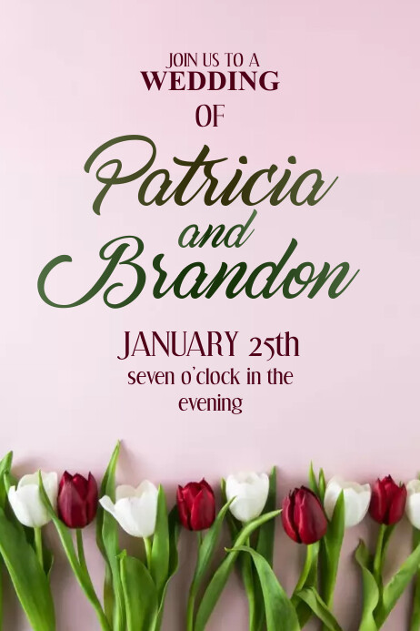 Simple Wedding Design Template | PosterMyWall