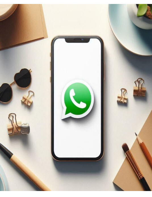 Copy of Simple white Whatsapp flyer template | PosterMyWall