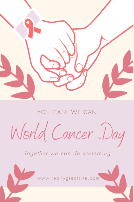 Simple World Cancer Day - Poster Template | PosterMyWall