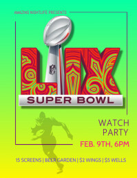 Super bowl 2025 Template | PosterMyWall