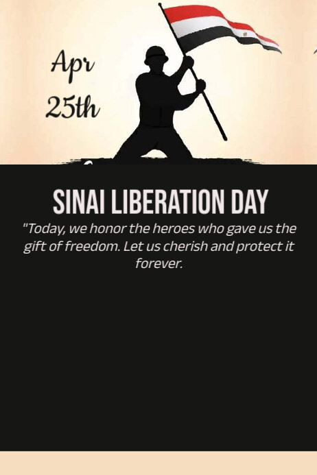 sinai liberation day Templat | PosterMyWall
