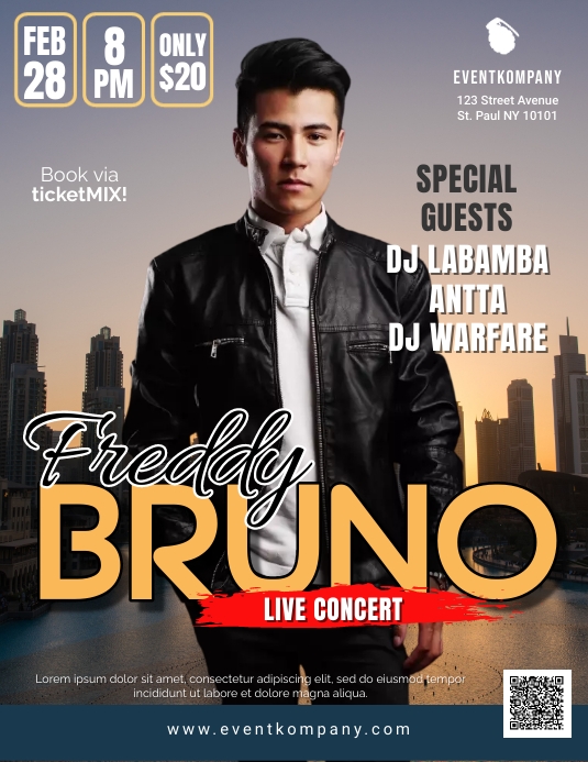 Copy of Singer Music Concert even flyer template | PosterMyWall