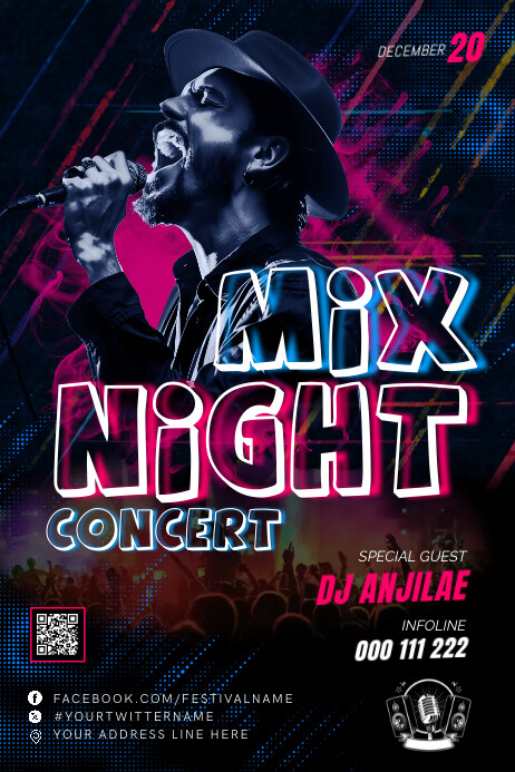 Plantilla de Singer Template | PosterMyWall