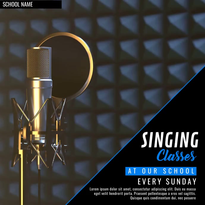 Copy of Singing classes | PosterMyWall