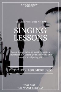 Singing esson event flyer template | PosterMyWall
