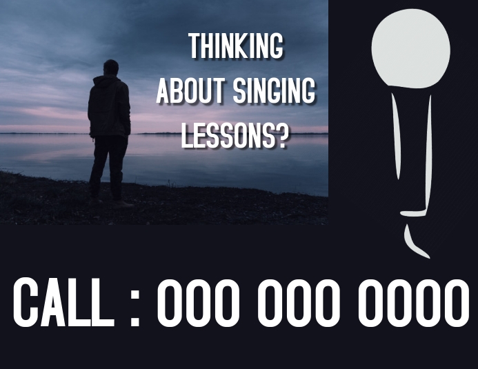 SINGING LESSONS FLYER Template | PosterMyWall